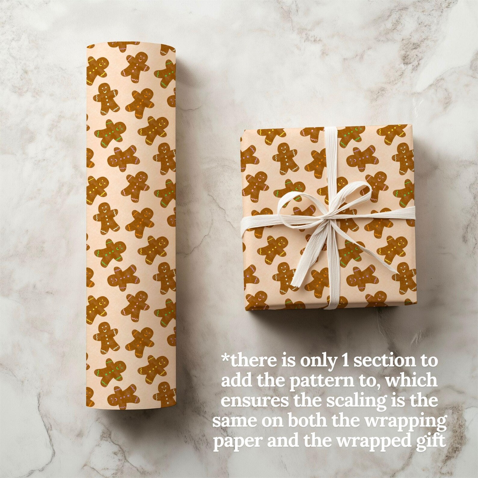 Wrapping Paper Soft & Simple Mockup for Procreate Photoshop Seamless ...