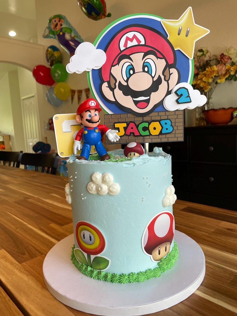 Mario Bros Cake Topper - Etsy