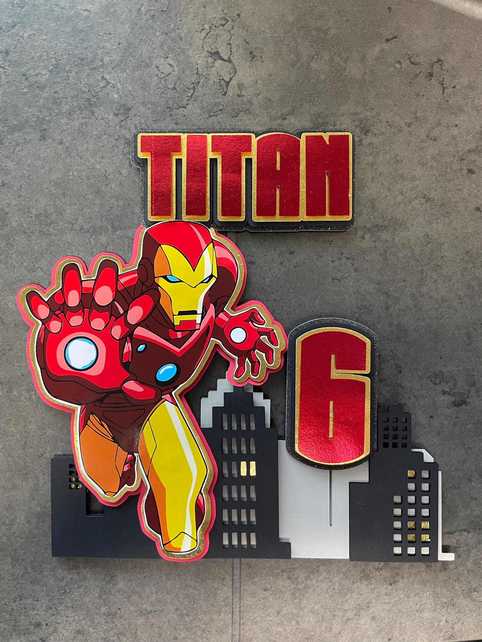 Ironman Cake Topper - Etsy