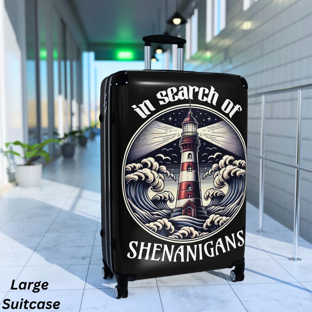 Lighthouse Graphic, Nautical Theme Luggage, Family Vacation Accessory ...