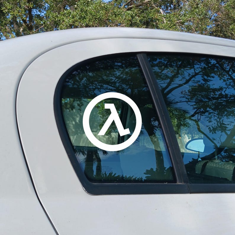 Half-life Vinyl Decal, Choose Your Color & Size, Weather-resistant Car ...