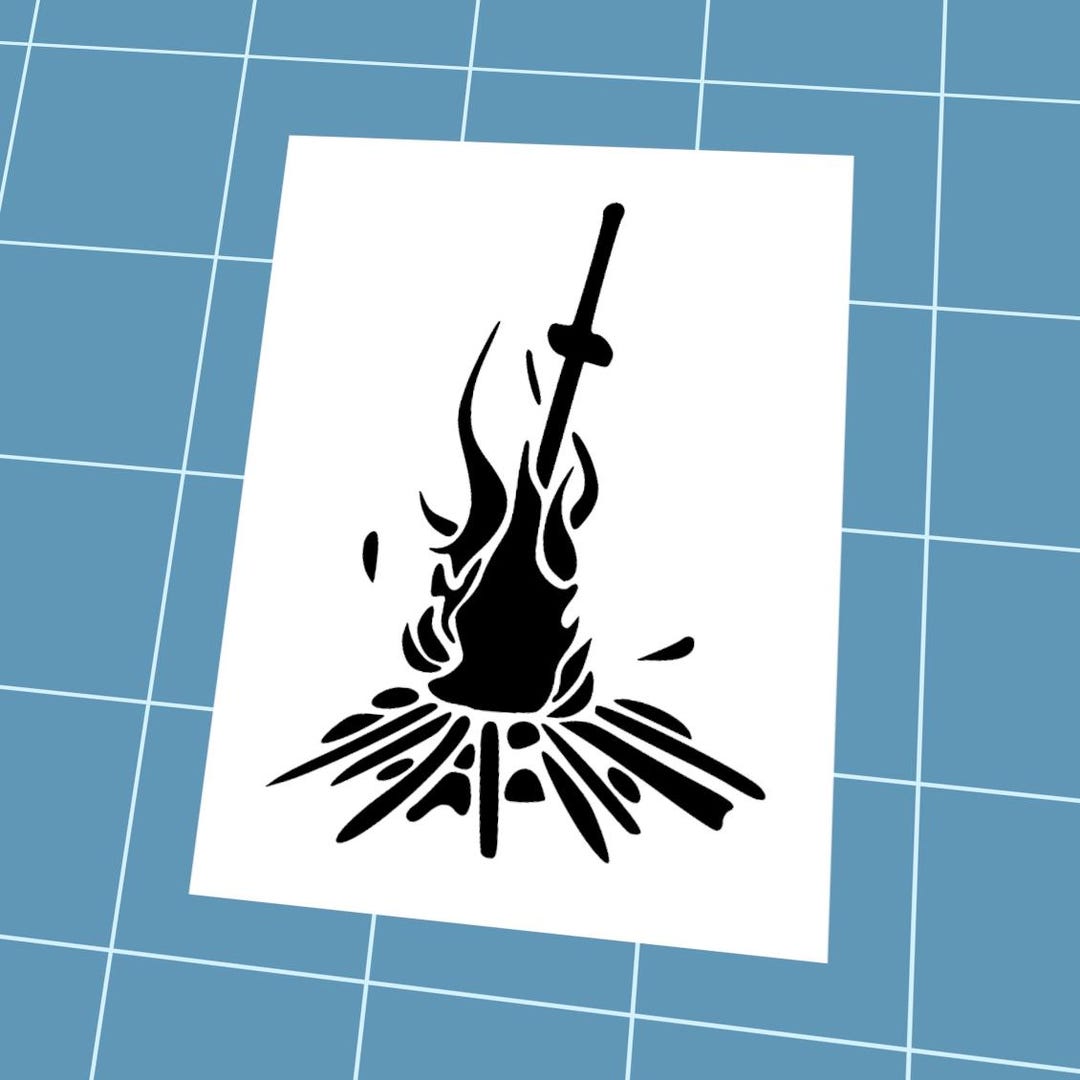 Dark Souls Bonfire Vinyl Decal, Choose Your Color & Size, Weather ...