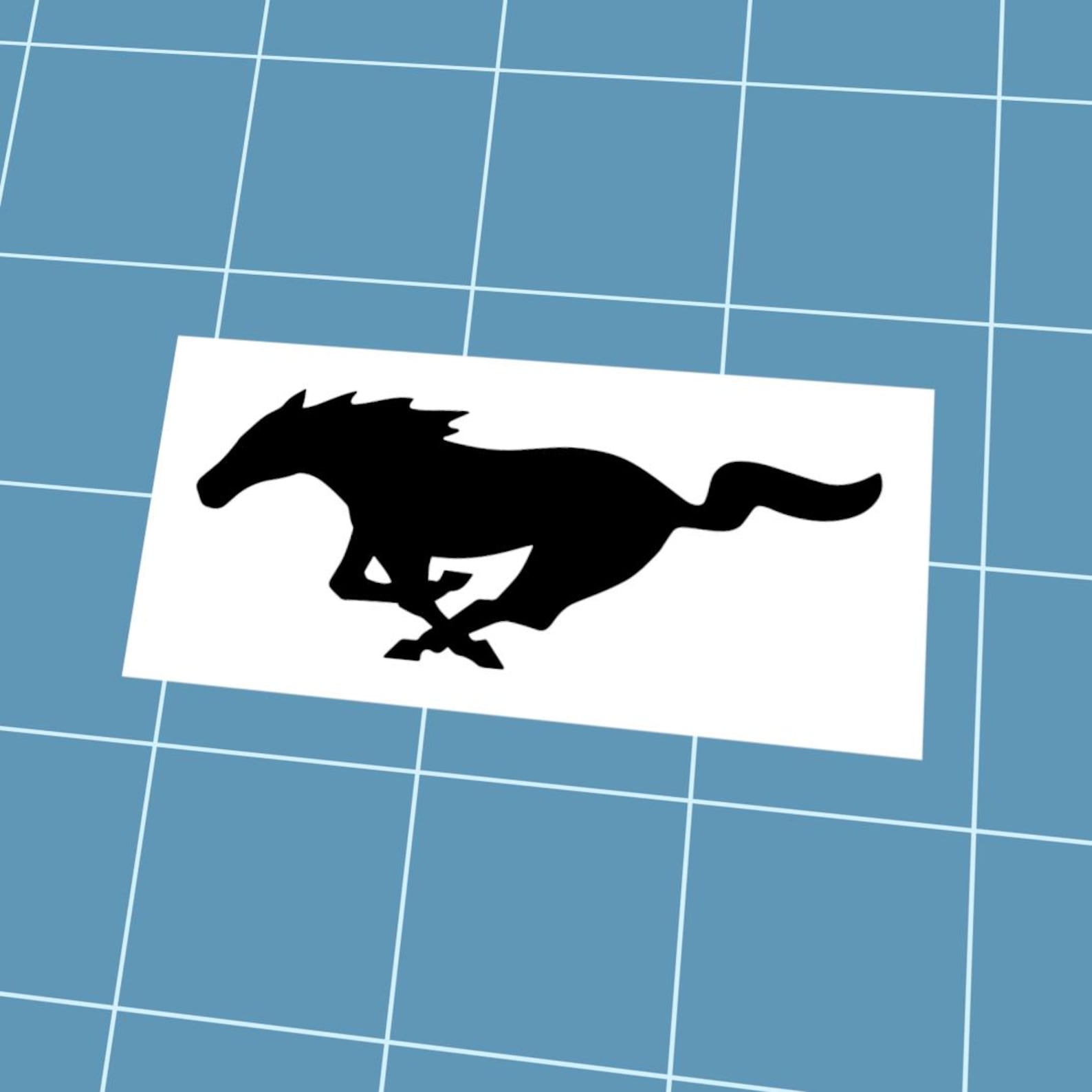Ford Mustang Vinyl Decal, Choose Your Color & Size, Weather-resistant ...