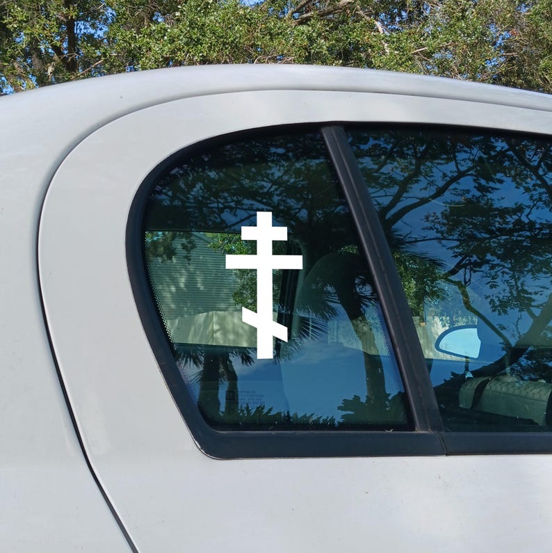 Orthodox Christian Cross Vinyl Decal, Choose Your Color & Size, Weather ...