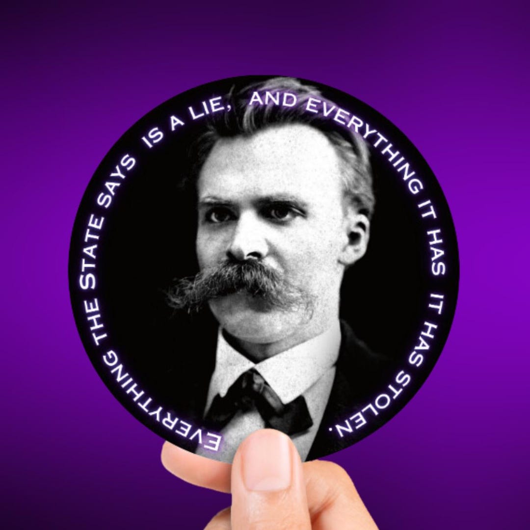 NIETZSCHE ANARCHY Stickers 25-pack - Etsy