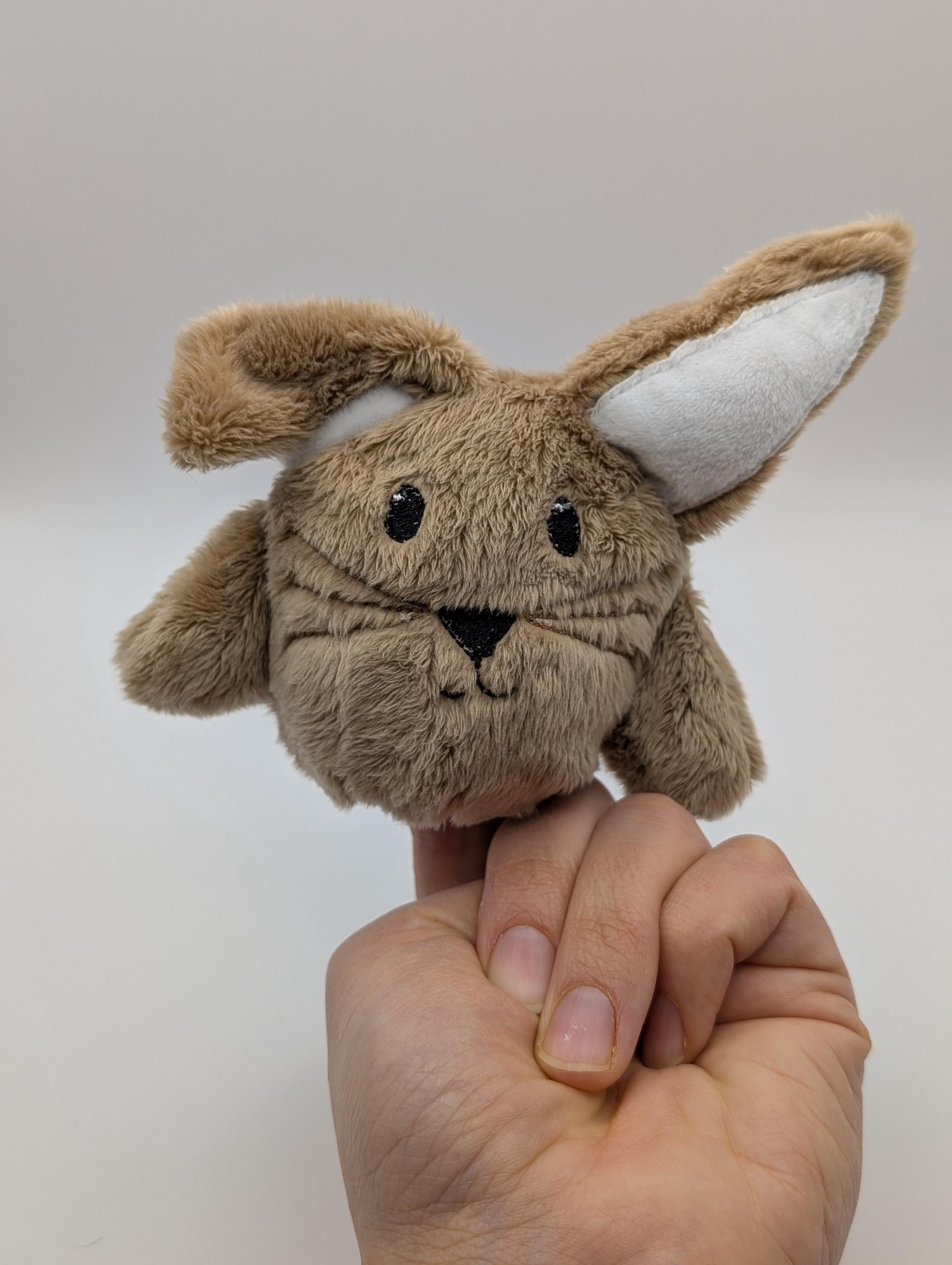 Finger Puppet Bunny Sewing Pattern and Instruction With Embroidery ...