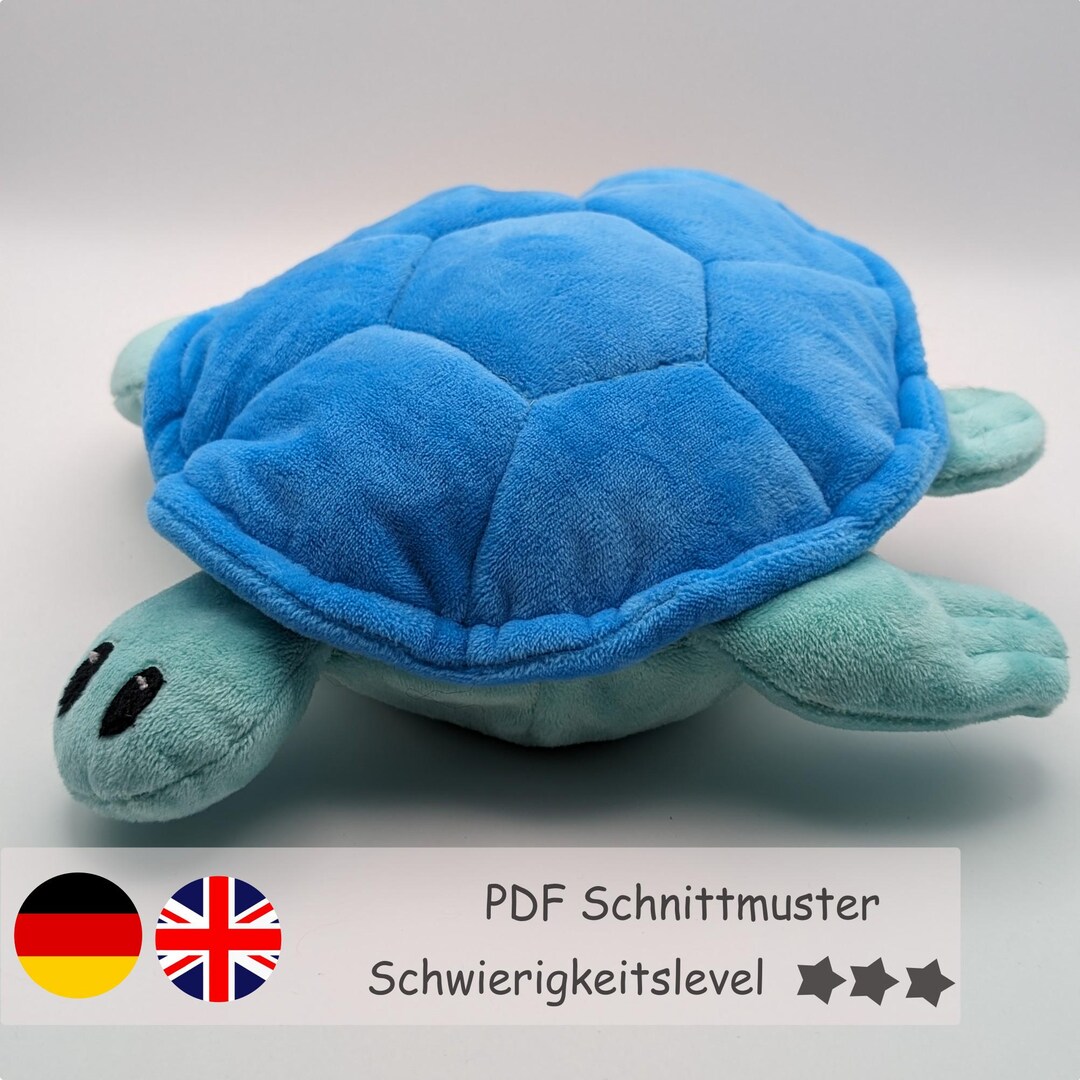 DIY Pattern: Turtle Plush Toy Level 3 - Reversible and Cuddly - Etsy
