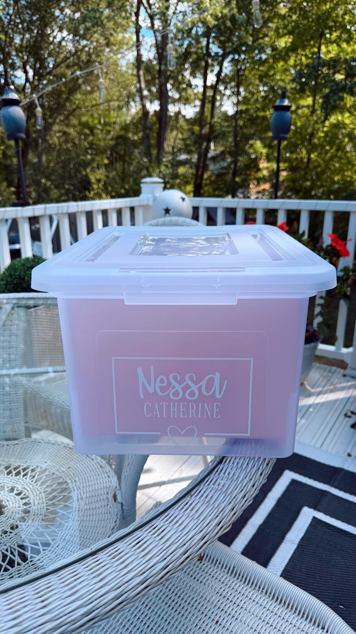 Personalized Milestone + Memory Organizer, Child File Bin, Tote ...