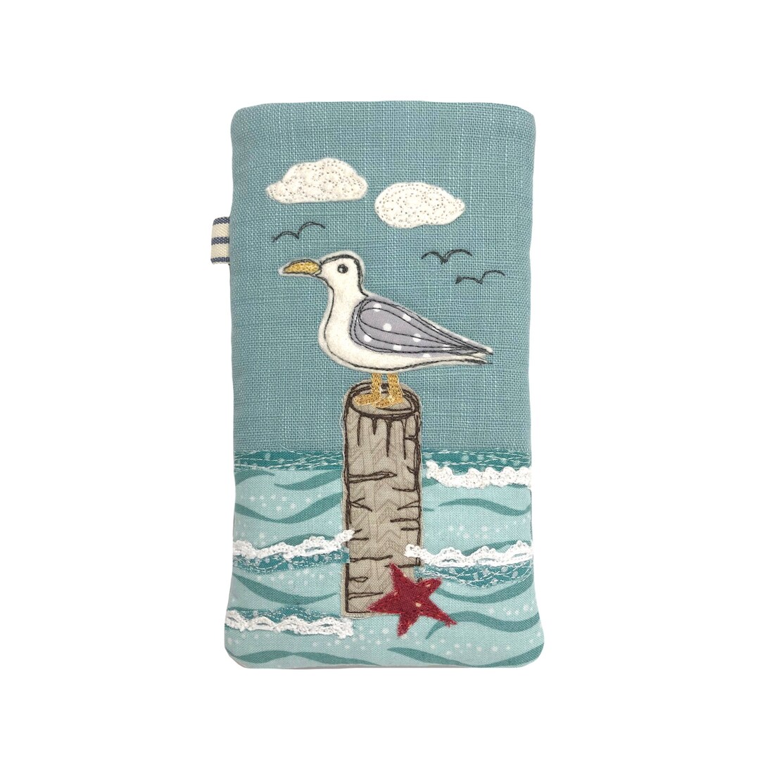 Seagull Phone Sleeve, iPhone 15, Galaxy S24, Mobile Phone Fabric Pouch ...