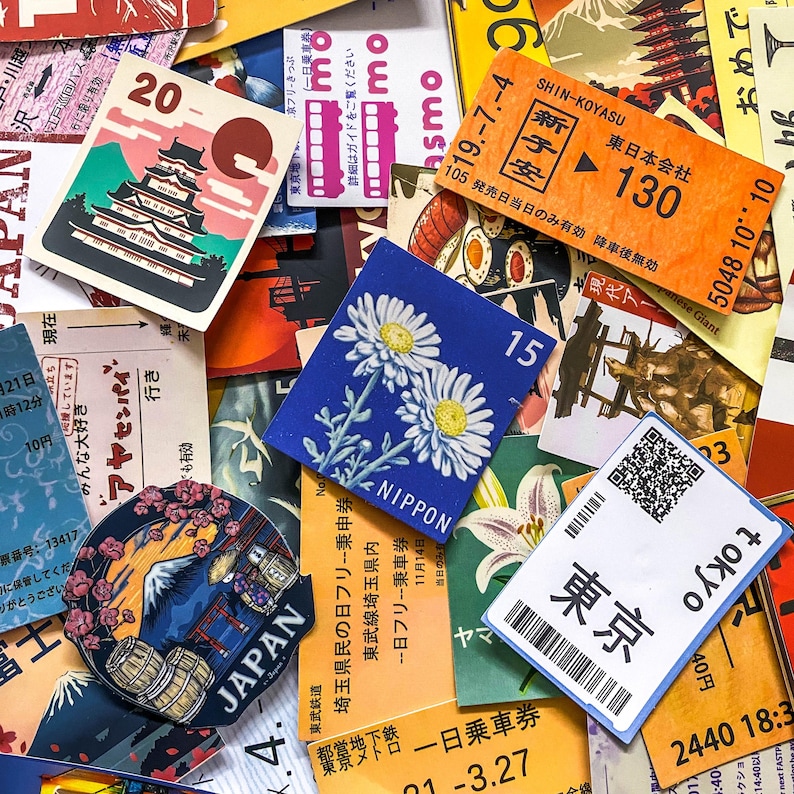 50PCS Japanese Poster Stickers, Bold Kanji Phrase Stickers, Charming ...