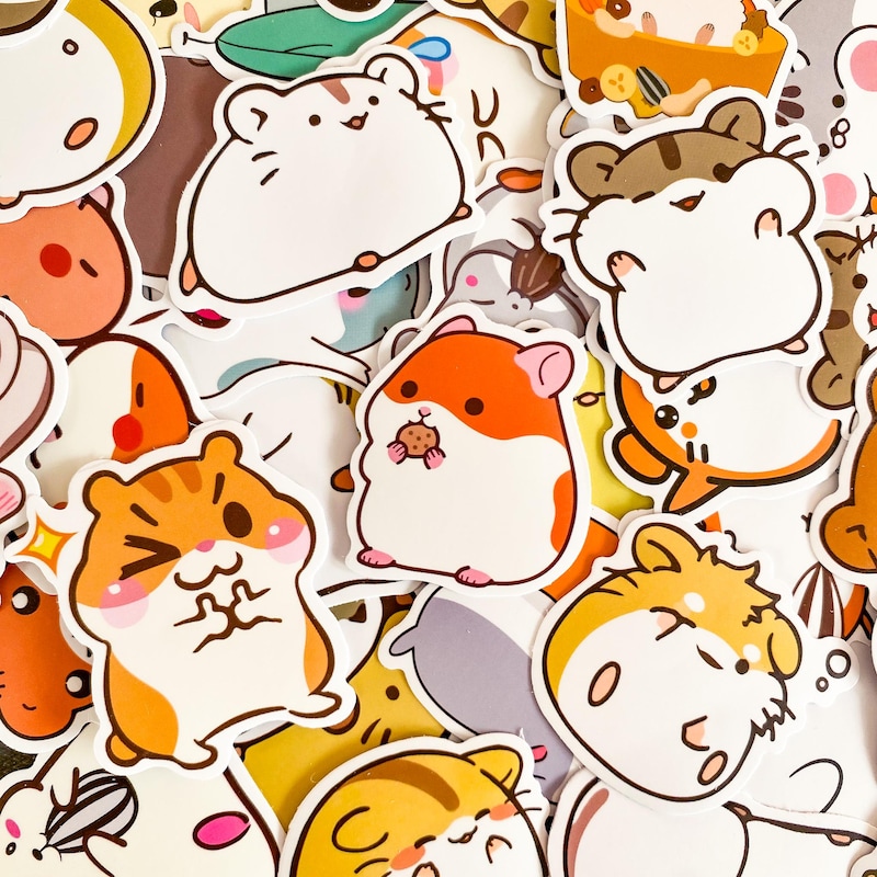 Hamster Stickers - Etsy UK