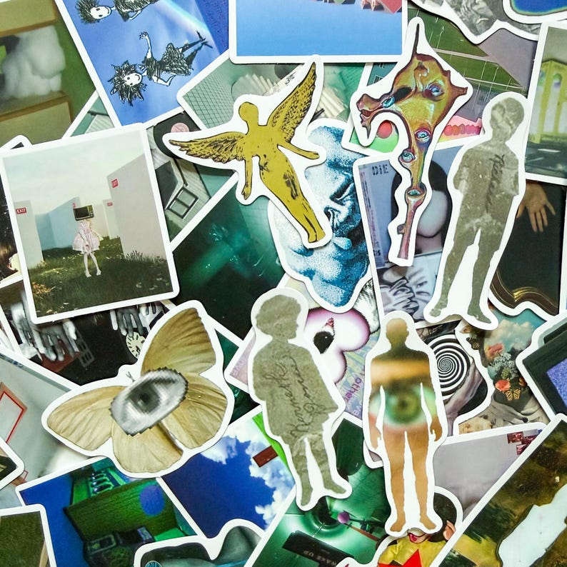 50PCS Artistic Photo Collage Stickers, Charming Portrait Scene Stickers ...