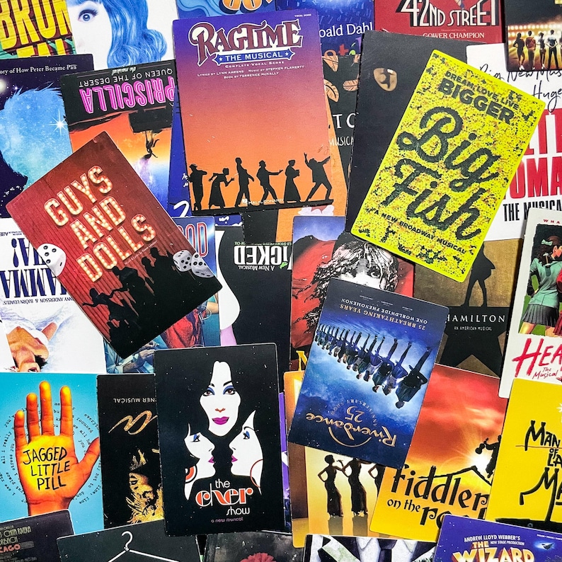 50pcs Brooaway Musical Theater Stickers, Artistic Stickers, Vintage ...