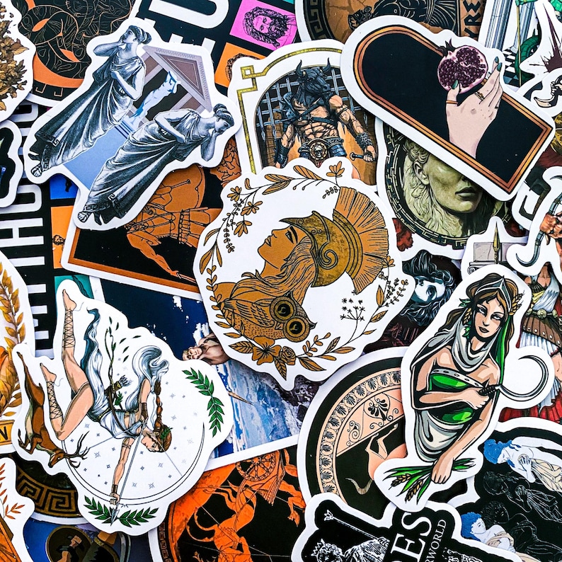 100PCS Greek Gods Sticker Pack, Classical Art & Mythology Stickers ...