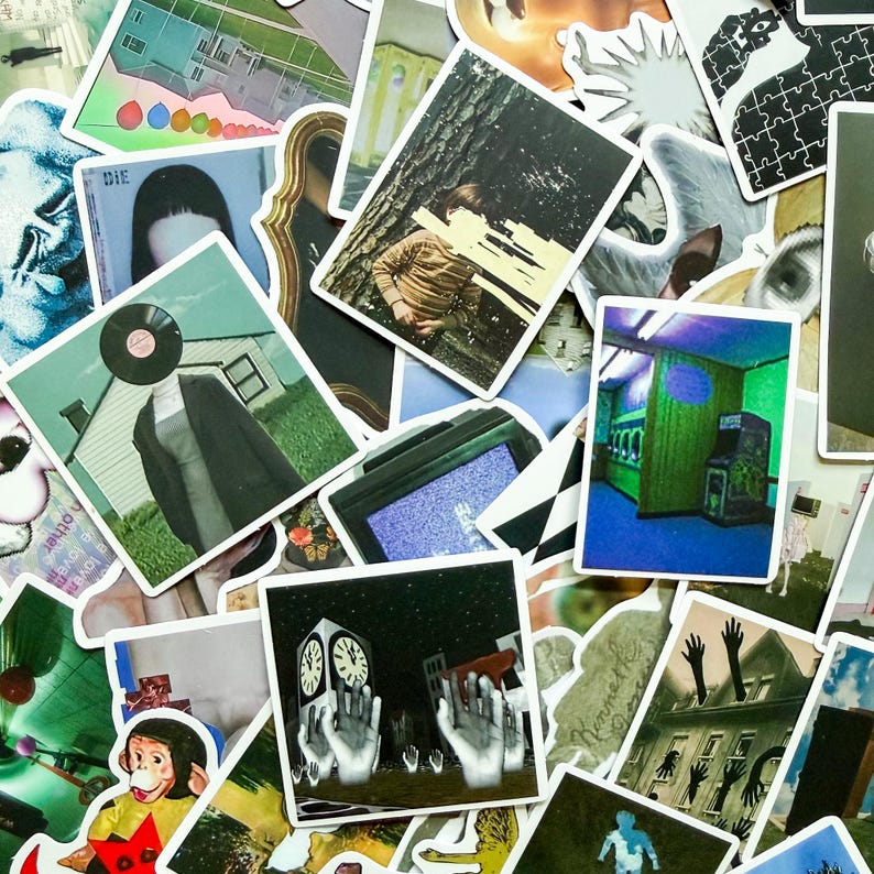50PCS Artistic Photo Collage Stickers, Charming Portrait Scene Stickers ...