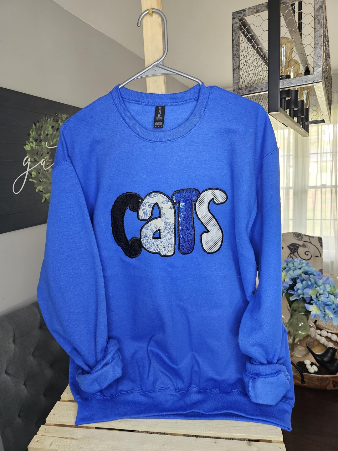 CATS OR PAW Crew Neck Sweat Shirt - Etsy