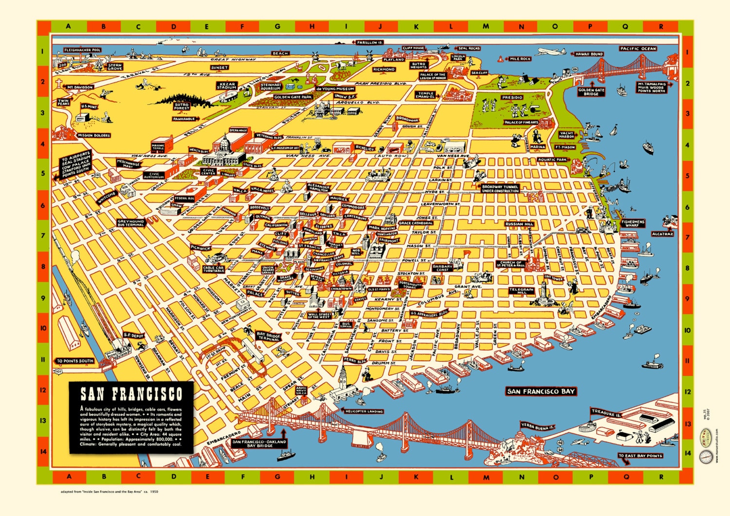 Market Street San Francisco Map