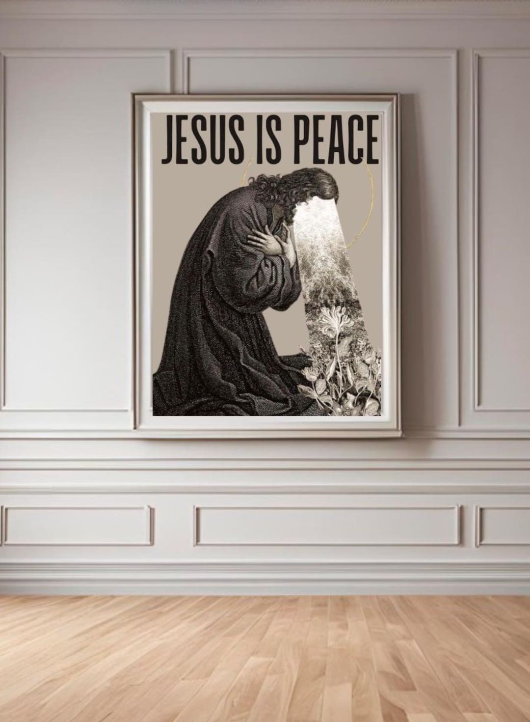 Jesus is Peace Wall Art - Christian Digital Print - Religious Home ...