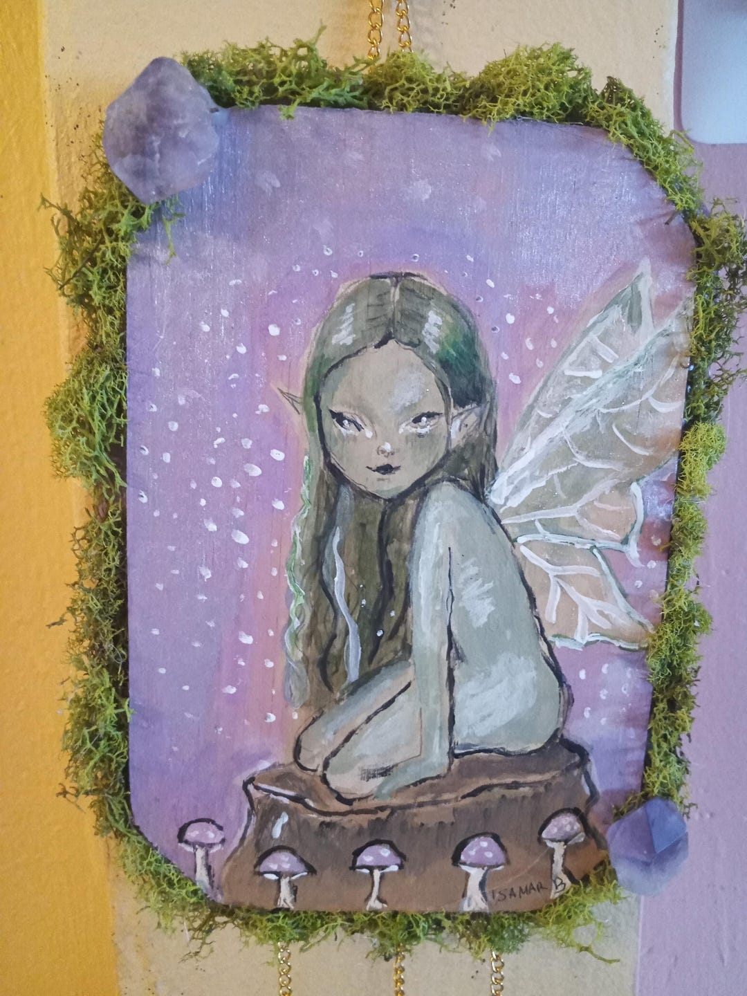 Art, Painting , Witchy, Fairies, Fae, Sprite, Sun Catcher - Etsy