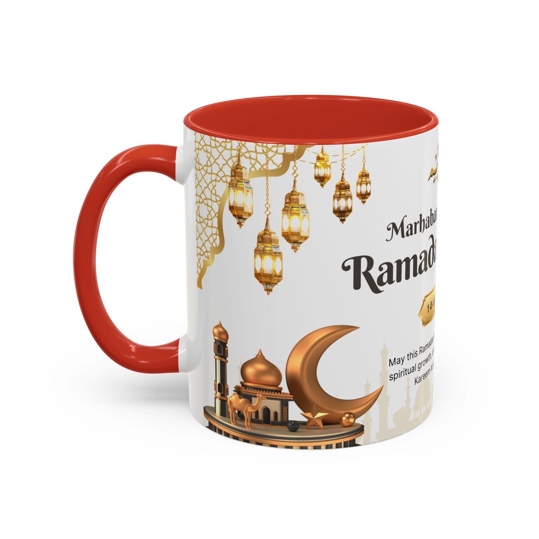 Coffee Mug, Islamic Ramadan Kareem Design, Arabesque Tea Cup, Eid Gift ...