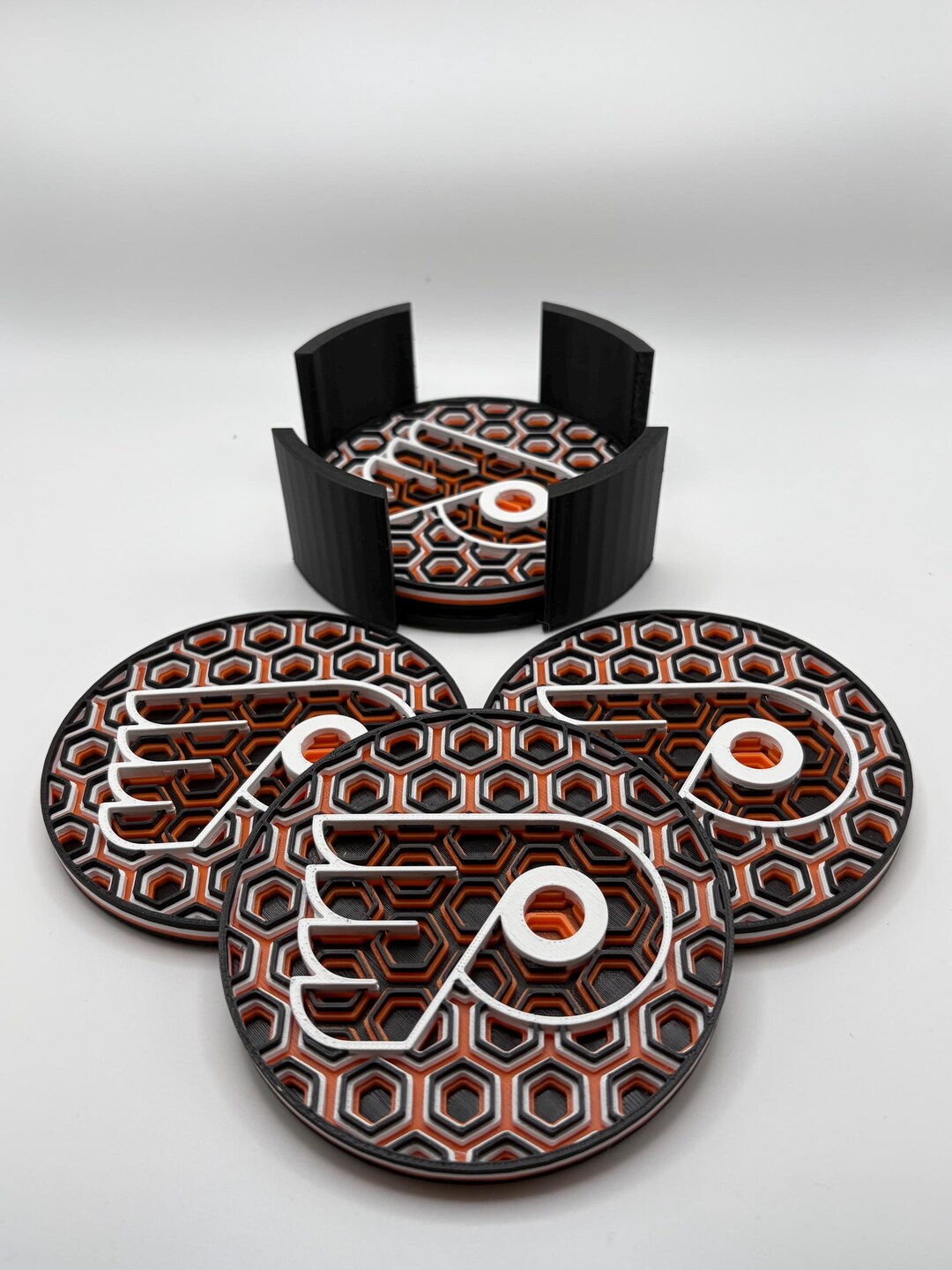 Flyers Coaster Set: 3D Printed Philadelphia Hockey Fan Gift - Etsy