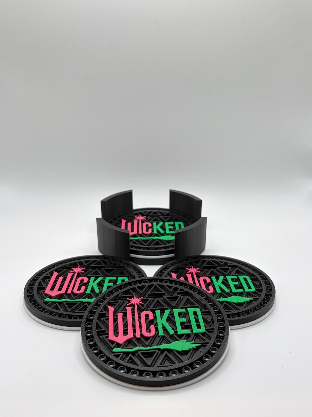 3D Printed Wicked Coaster Set: Broadway Musical Inspired Decor - Etsy