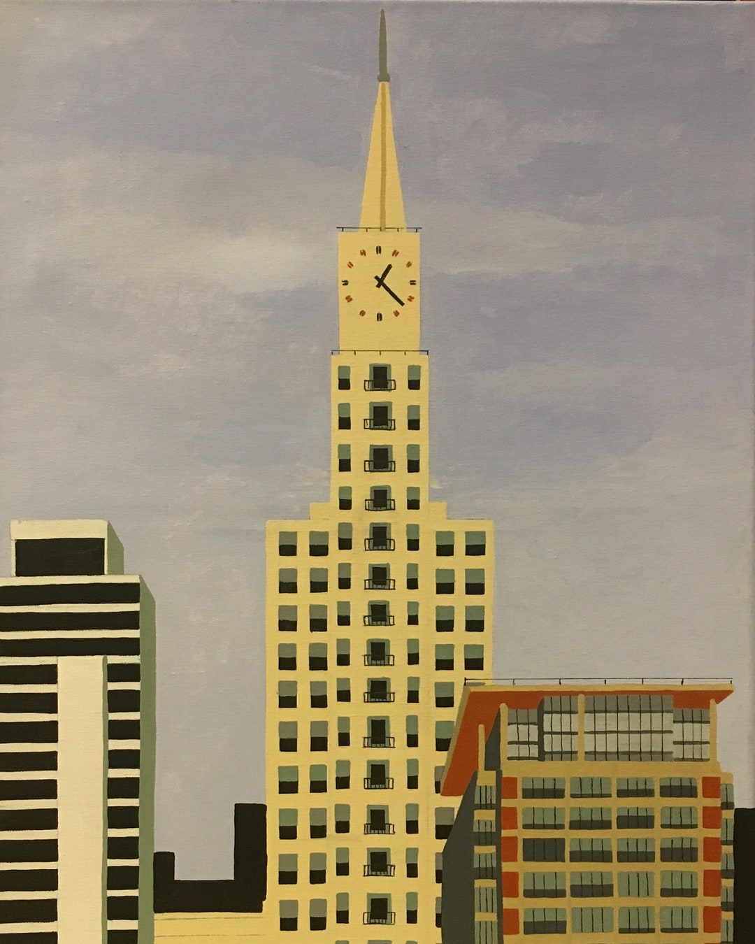 Merc Clock Tower, Dallas (print) - Etsy