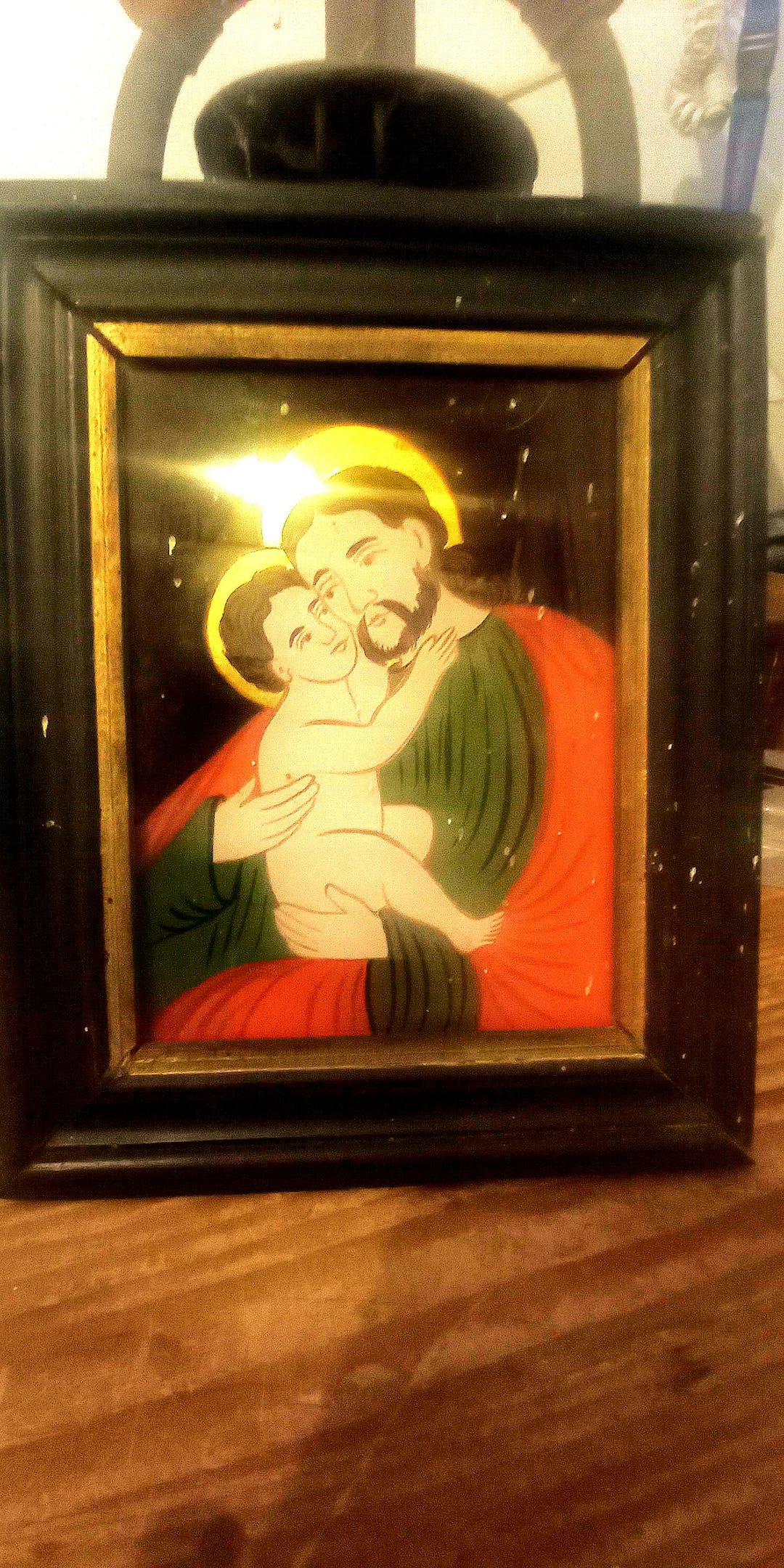 Reverse Glass Painting, Antique, Mid-century, Works of Art, Painting ...