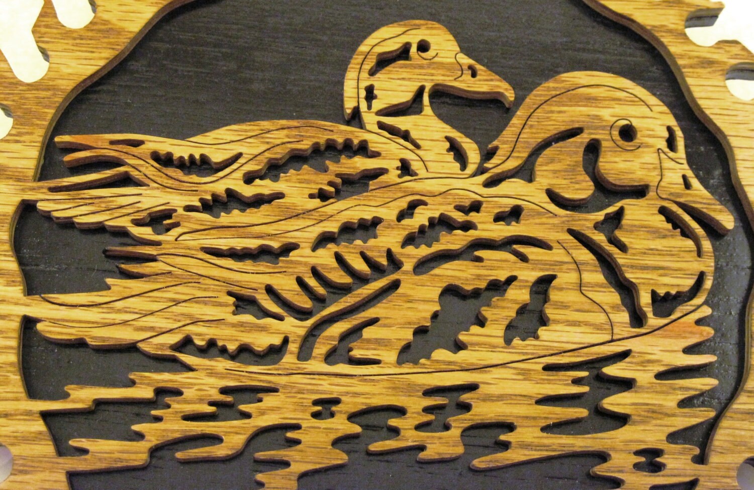 Sawblade of Two Ducks on the Water - Etsy