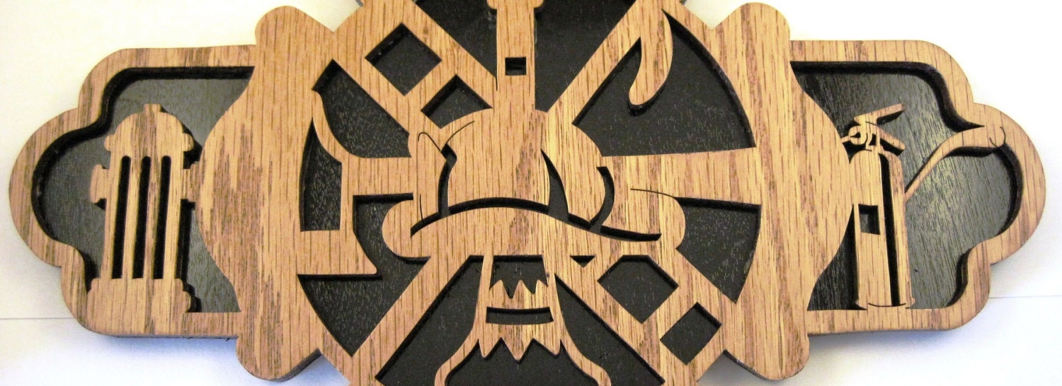 Firefighter Cross Scroll Saw Cut - Etsy