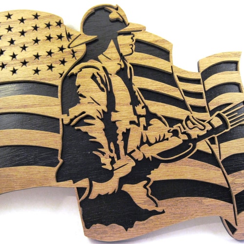 Firefighter Cross Scroll Saw Cut - Etsy