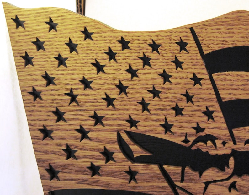 Soldier in a Flag Scroll Saw Cut - Etsy