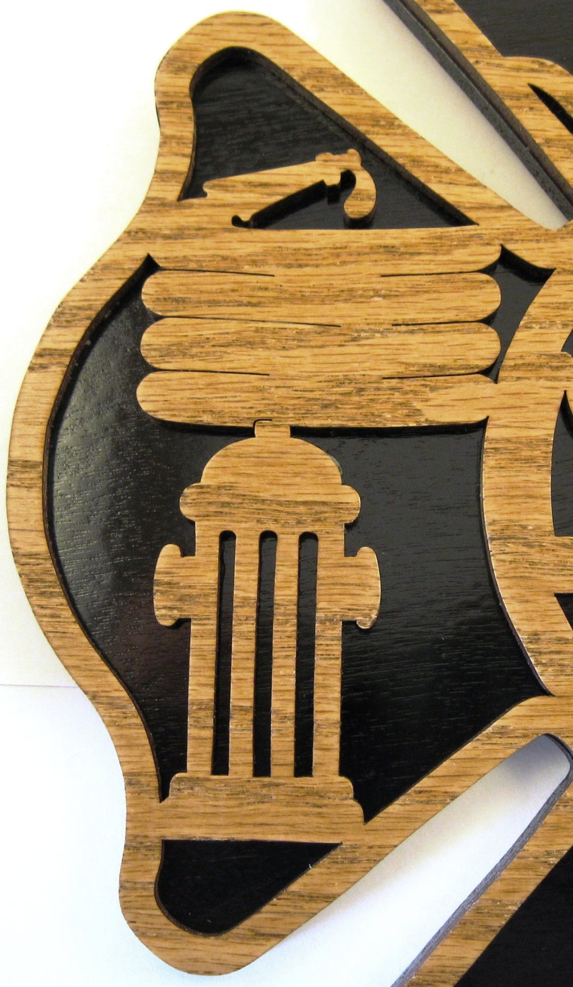 Firefighter Wall Plaque Scroll Saw Cut - Etsy