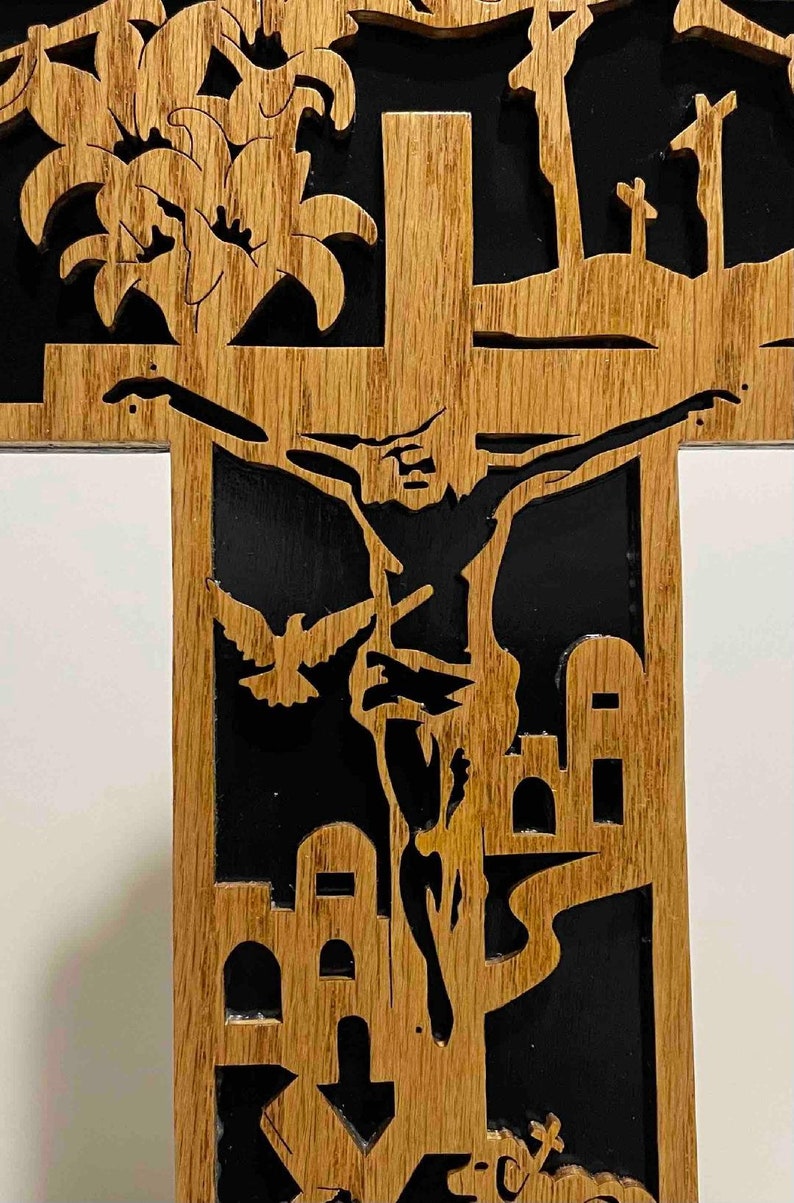 Handcrafted Wooden Easter Theme Cross - Etsy