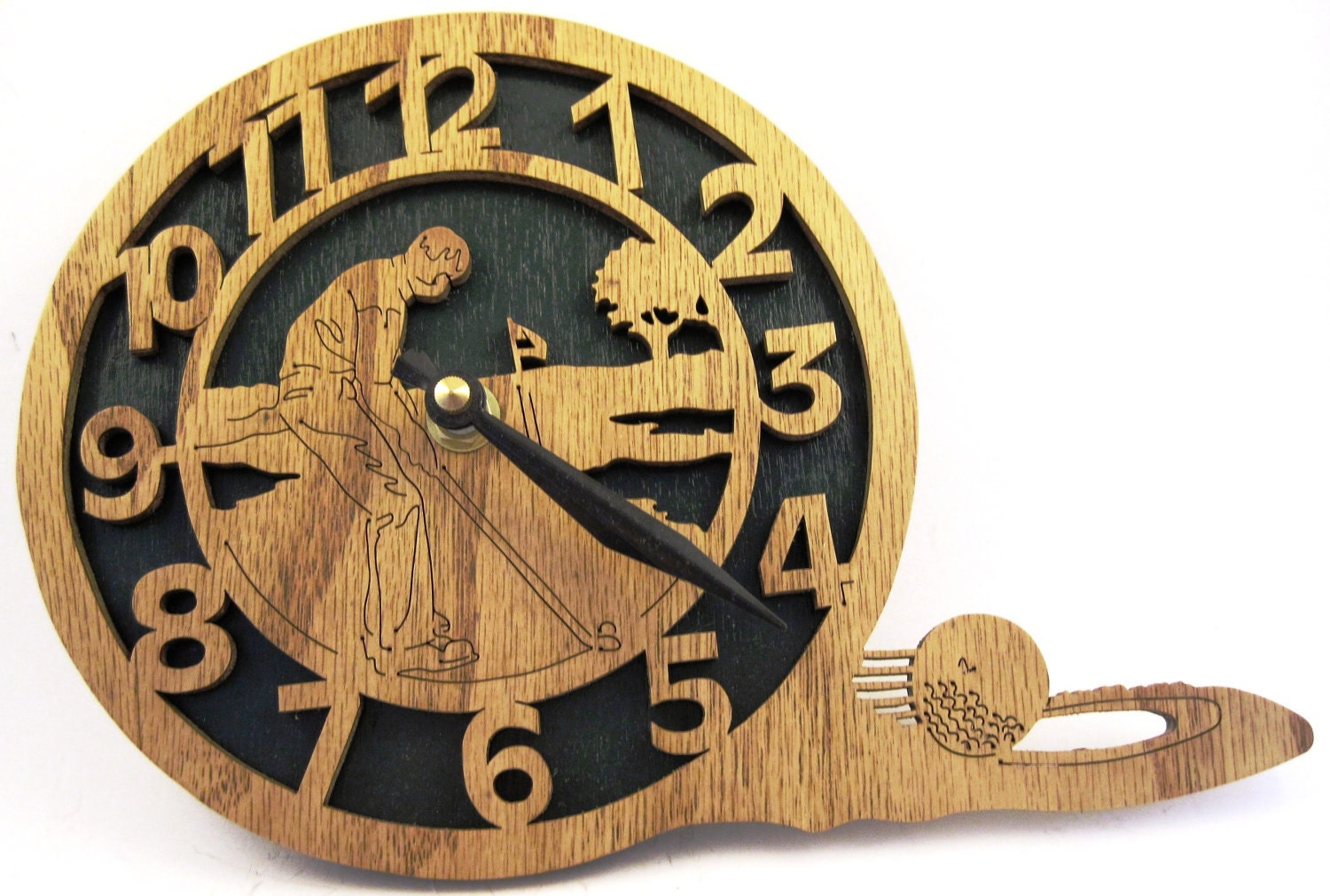 Golfing Clock Scroll Saw Cut - Etsy