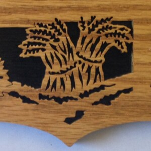 Scroll Saw Cut Farm Scene Wall Hanging: Oak Fretwork Decor - Etsy