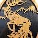 Elk on a Mountain Scroll Saw Cut - Etsy