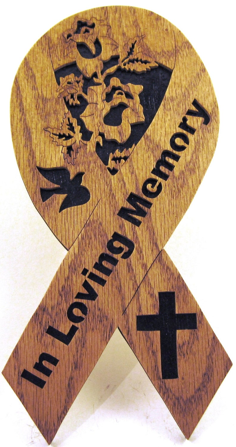 In Loving Memory Ribbon Scroll Saw Cut - Etsy