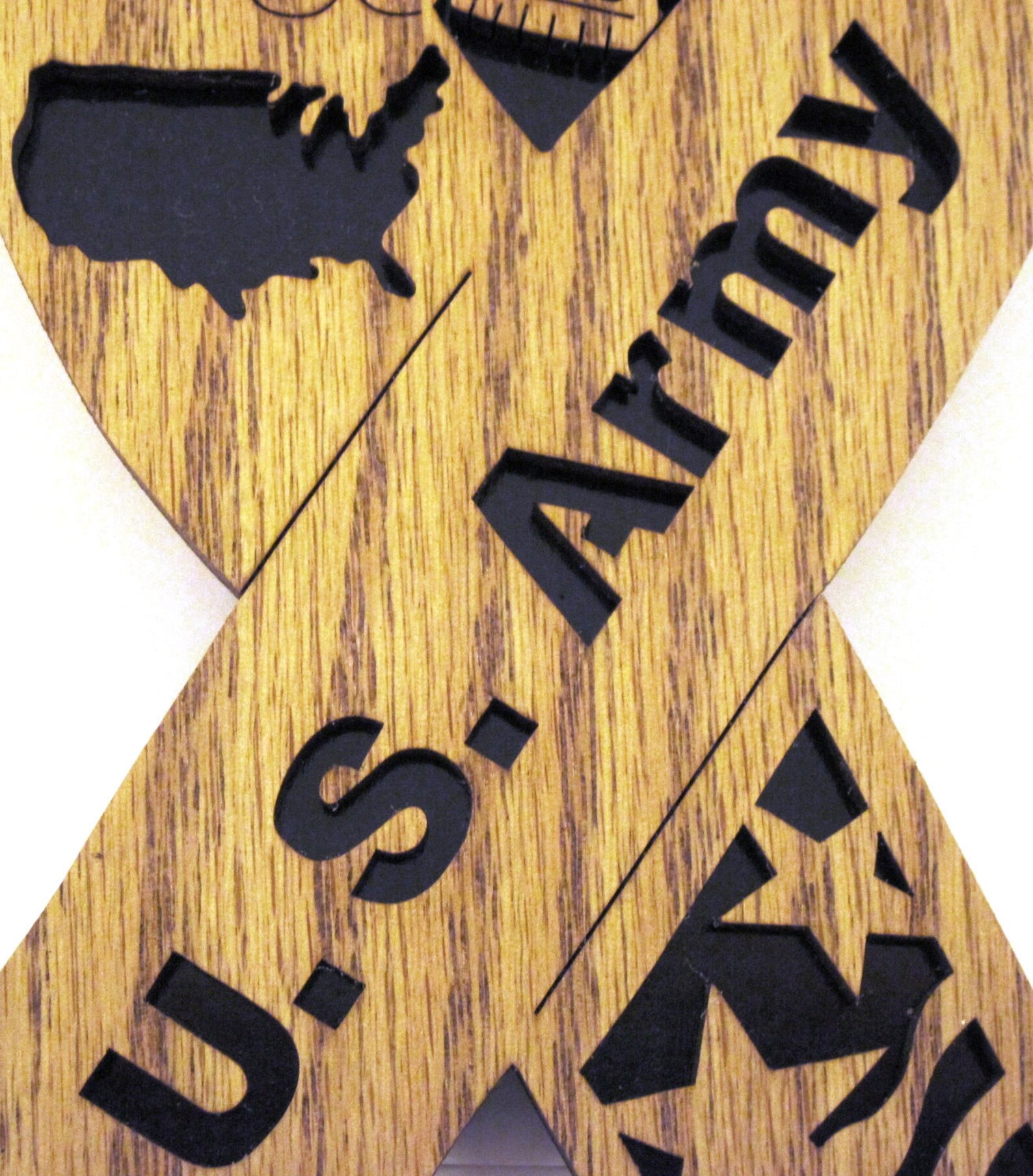 United States Army Ribbon Scroll Saw Cut - Etsy