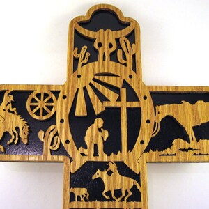 Western Themed Cowboy Cross - Etsy