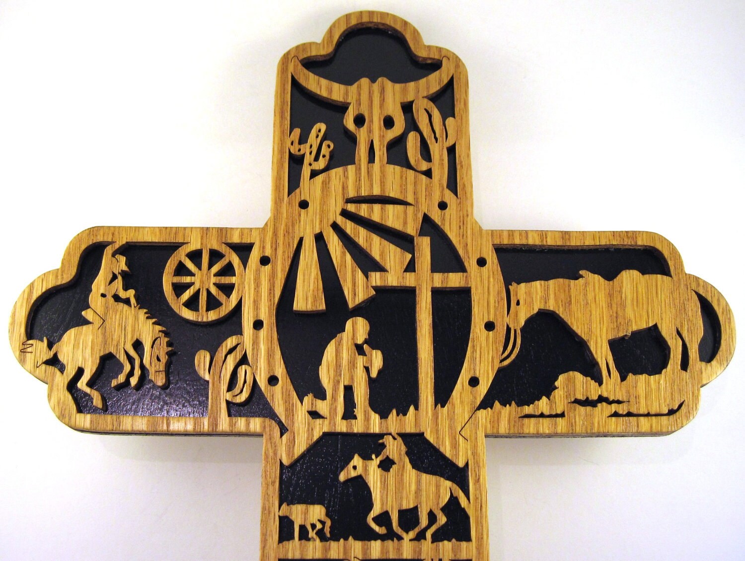 Western Themed Cowboy Cross - Etsy
