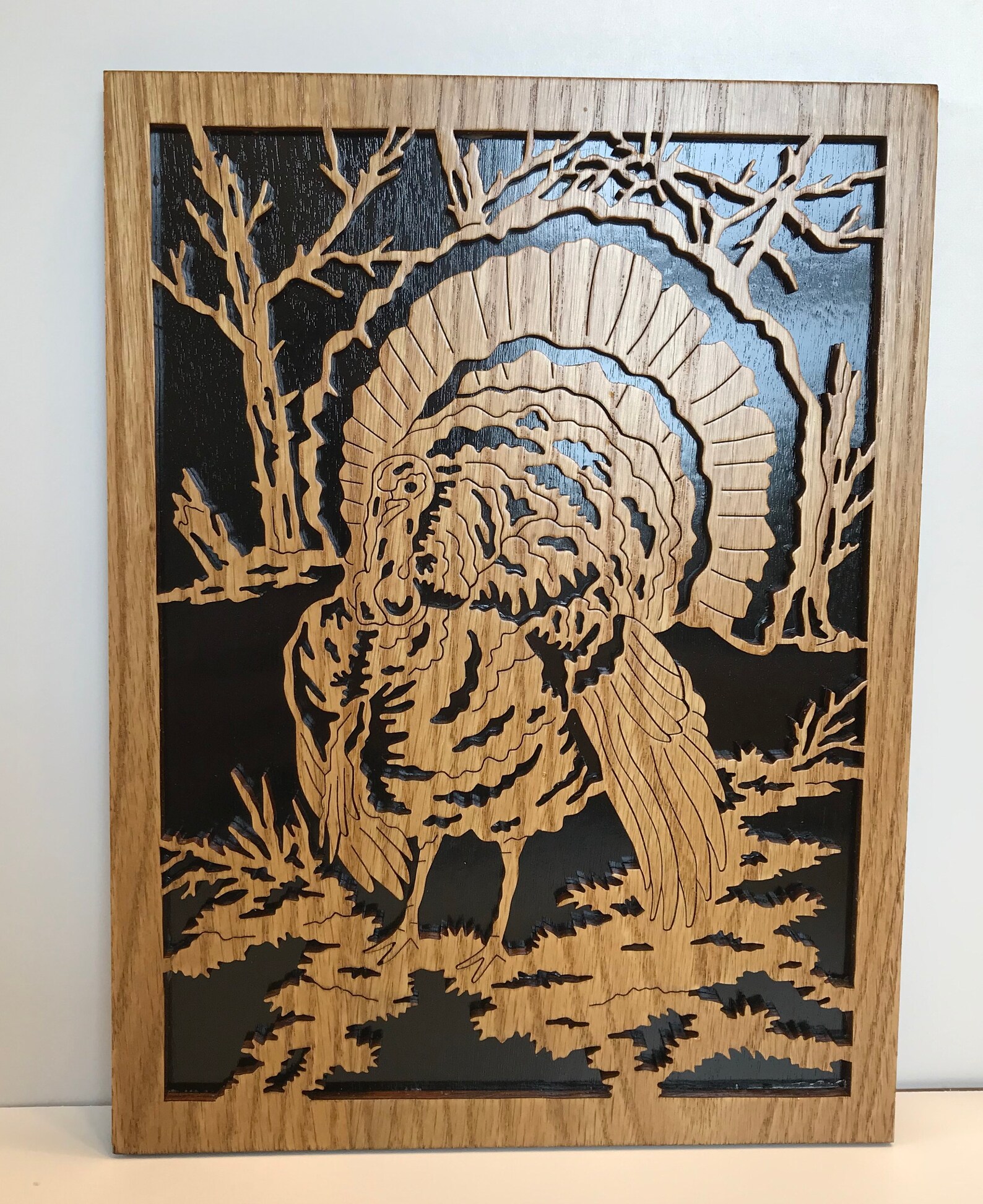 Turkey in a Woods, Woodworking, Scroll Saw, Woods, Wall Hanging ...