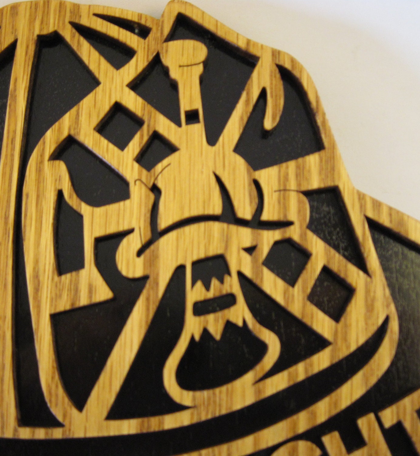 Firefighter Helmet Scroll Saw Cut - Etsy