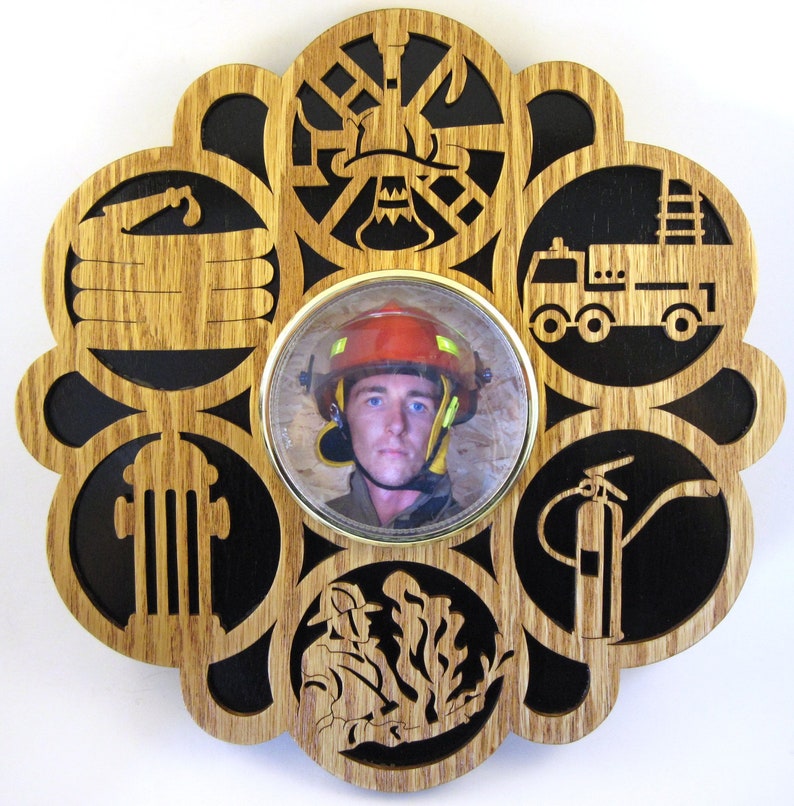 Firefighter Wall Hanging With Picture Insert - Etsy