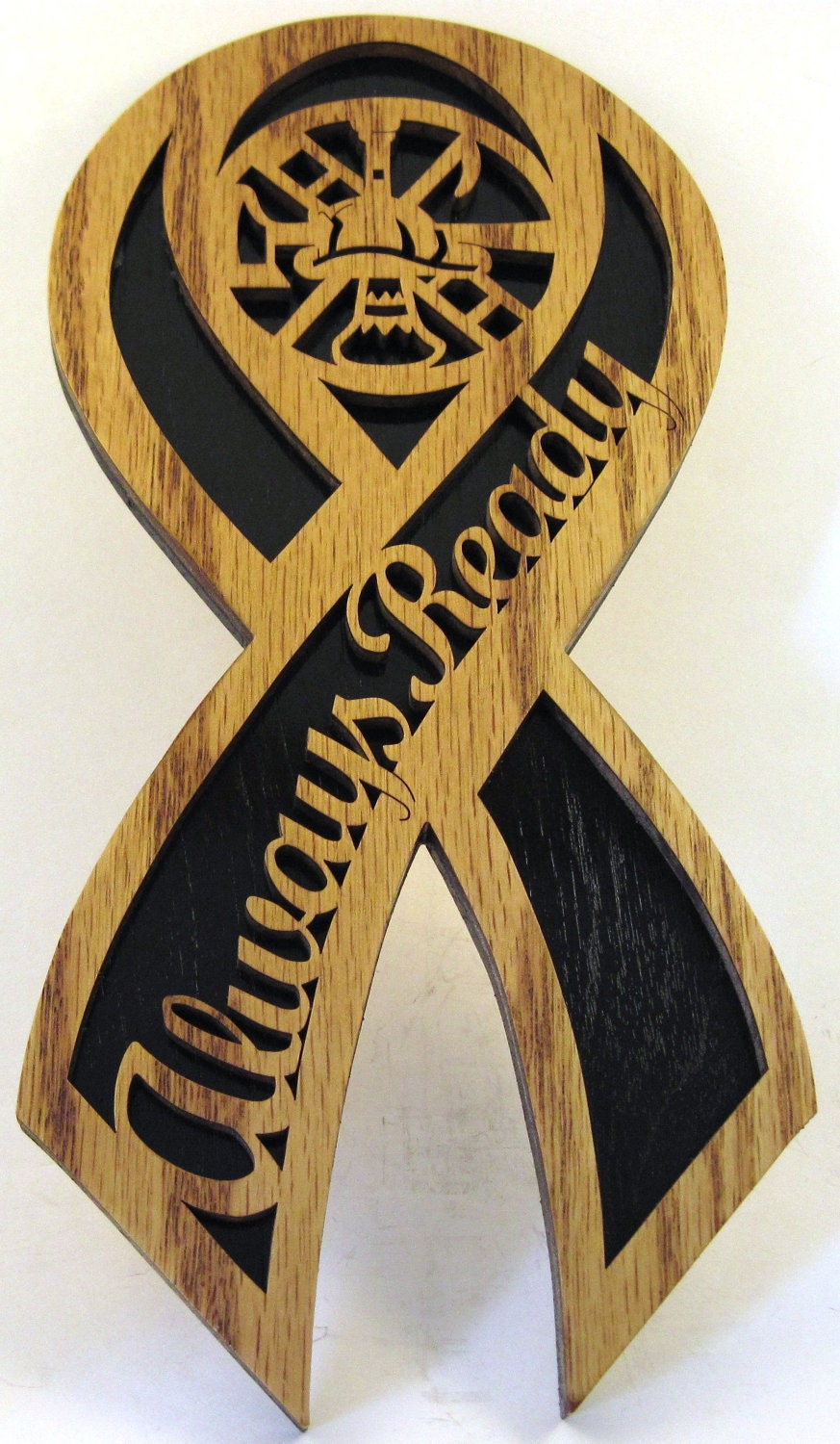 Always Ready Firefighter Ribbon Scroll Saw Cut - Etsy