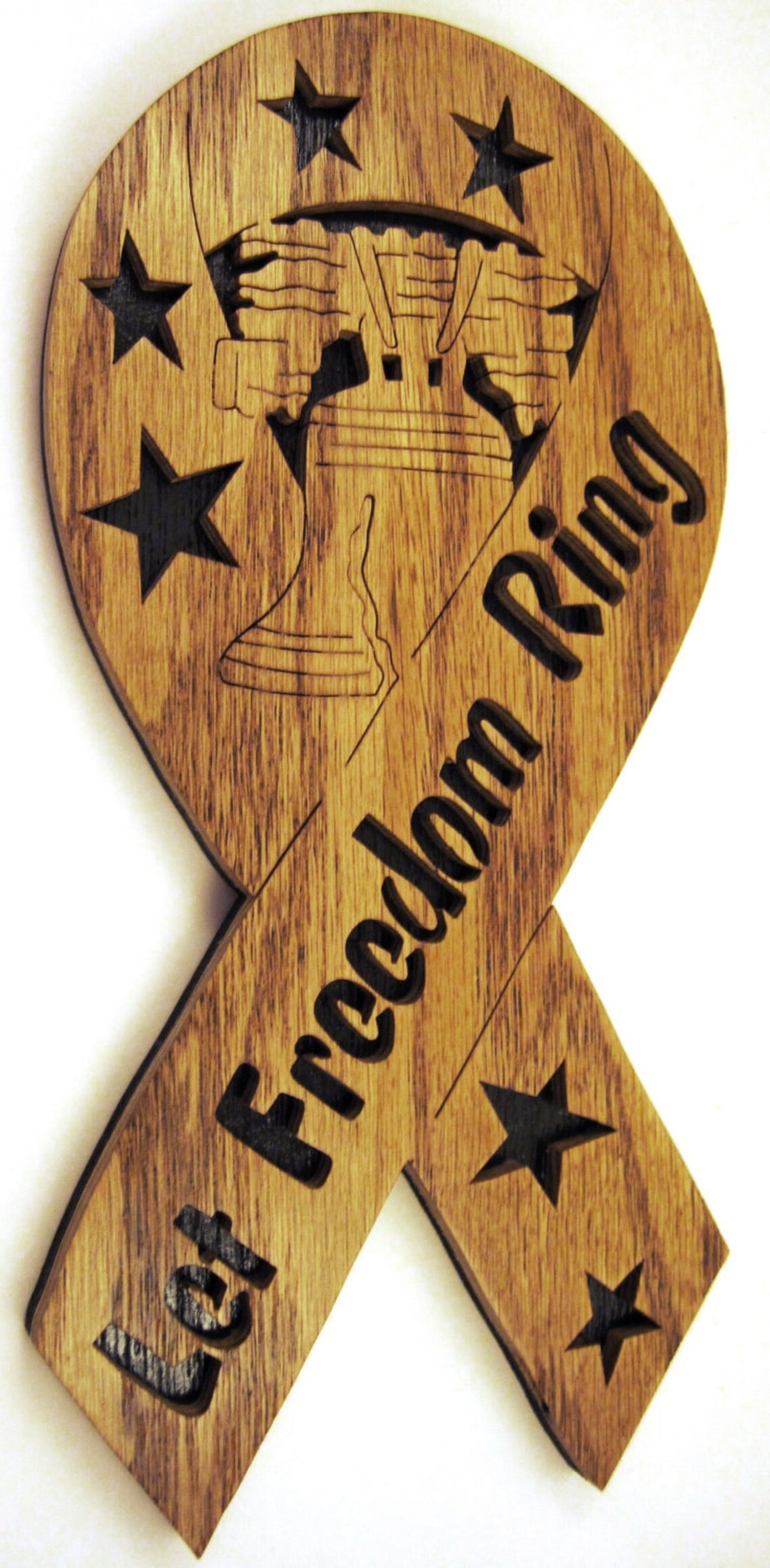 Let Freedom Ring Ribbon Scroll Saw Cut - Etsy