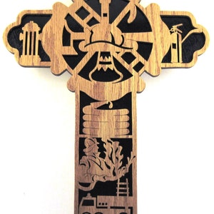 Firefighter Cross Scroll Saw Cut - Etsy