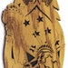 Statue of Liberty Feather Scroll Saw Cut - Etsy