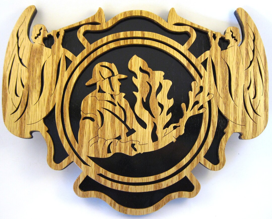 Firefighter and Angels Wall Plaque - Etsy