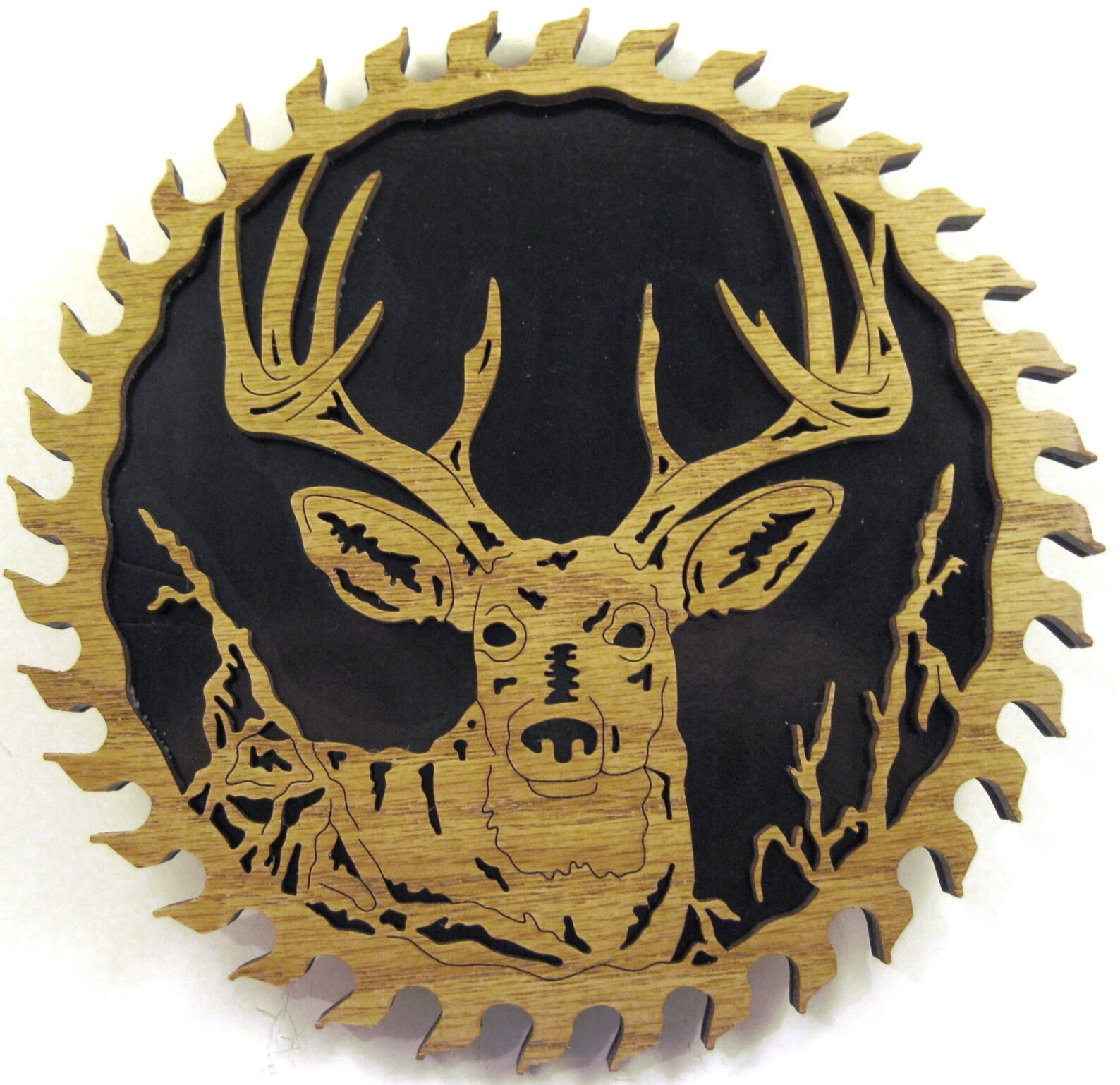 Deer Head in a Sawblade Scroll Saw Cut - Etsy